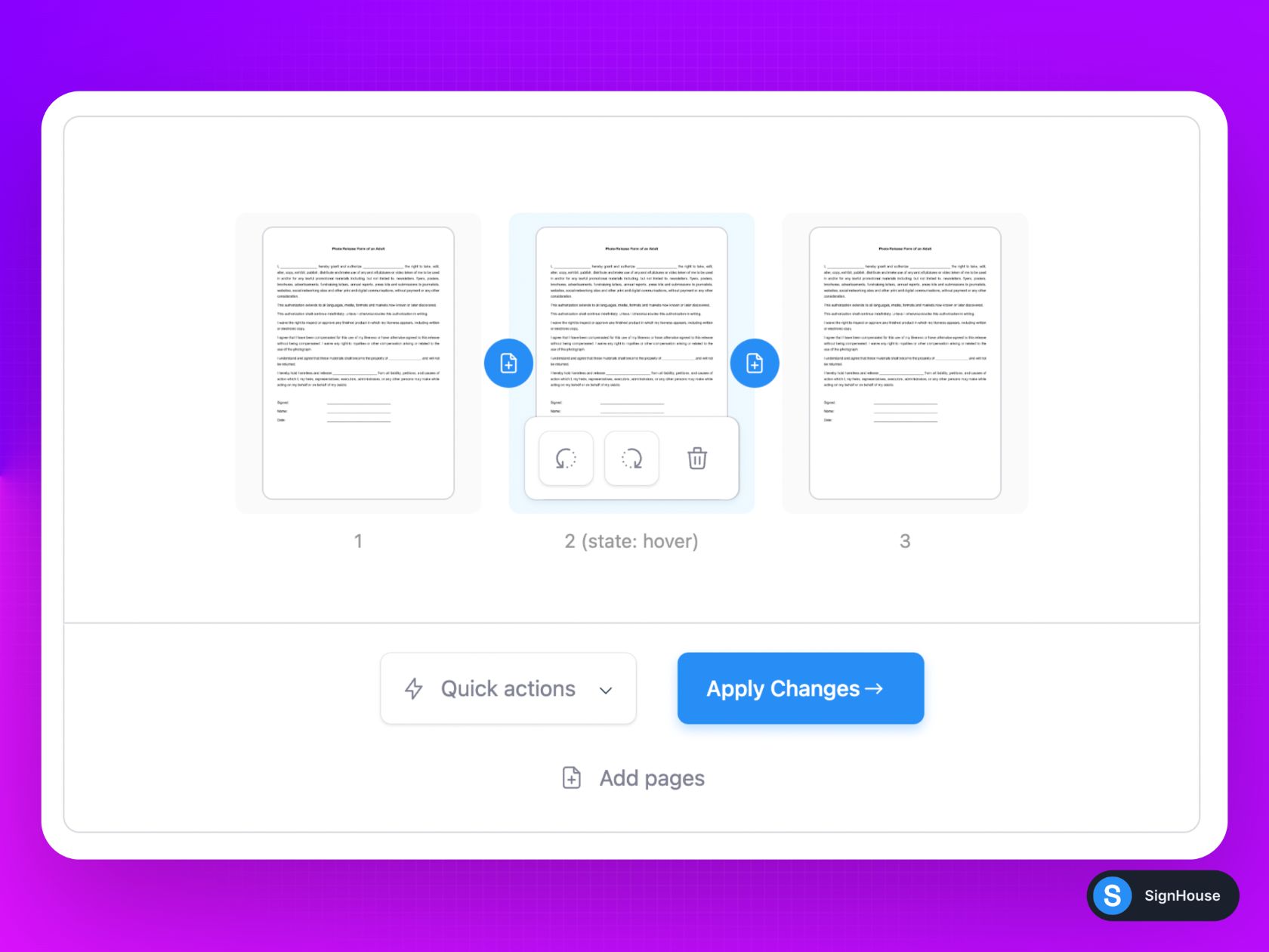 How To Reorder PDF Pages Online (100% Free) | SignHouse